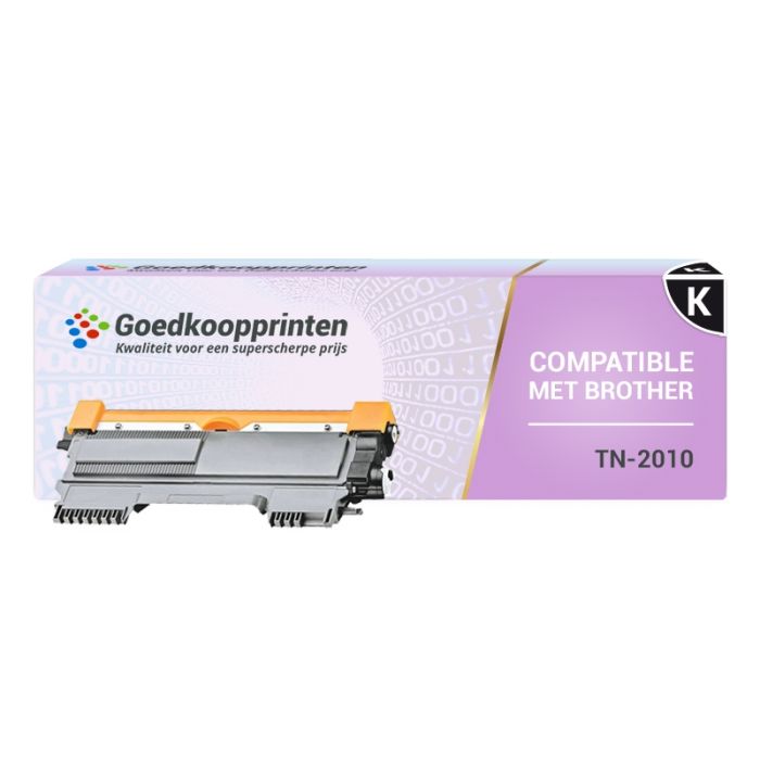 Brother TN-2010 toner cartridge Zwart bestellen? | Goedkoopprinten.nl