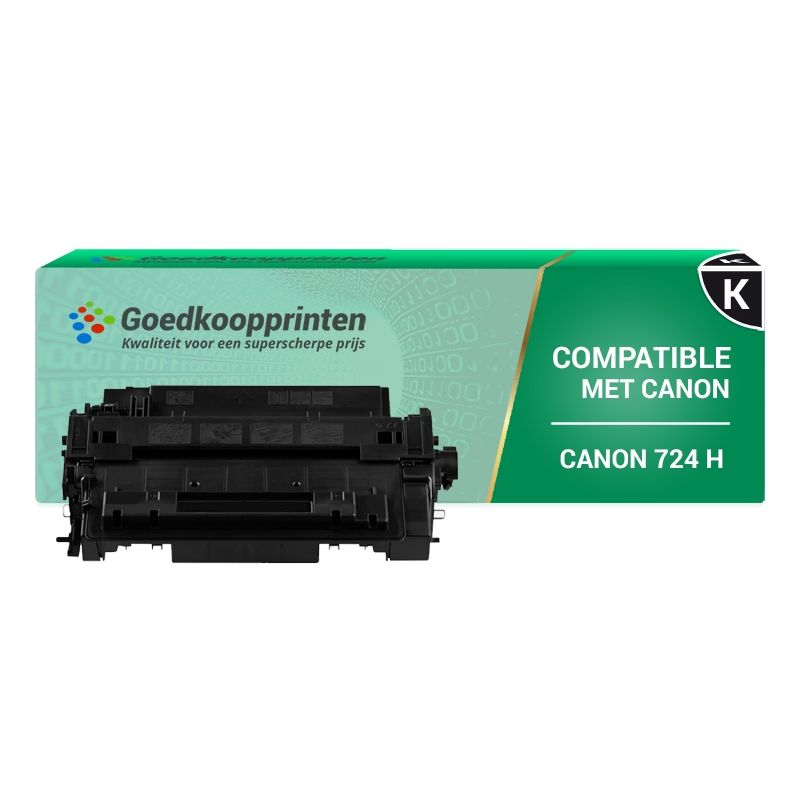 Canon 724H toner cartridge Zwart kopen? Hoge cap. | Goedkoopprinten.nl